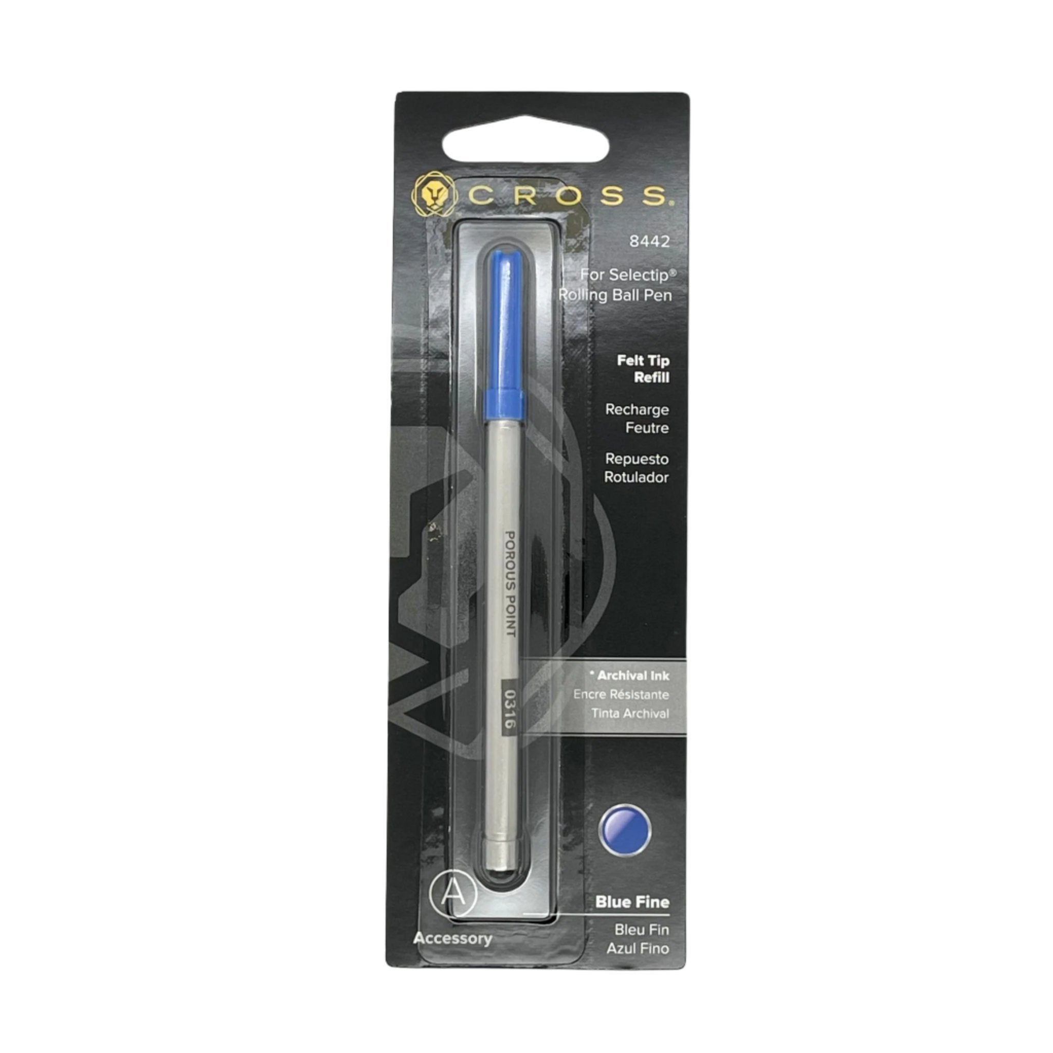 Cross Cross Felt Tip Refill Fine Blue 8442– swoveldirect.com
