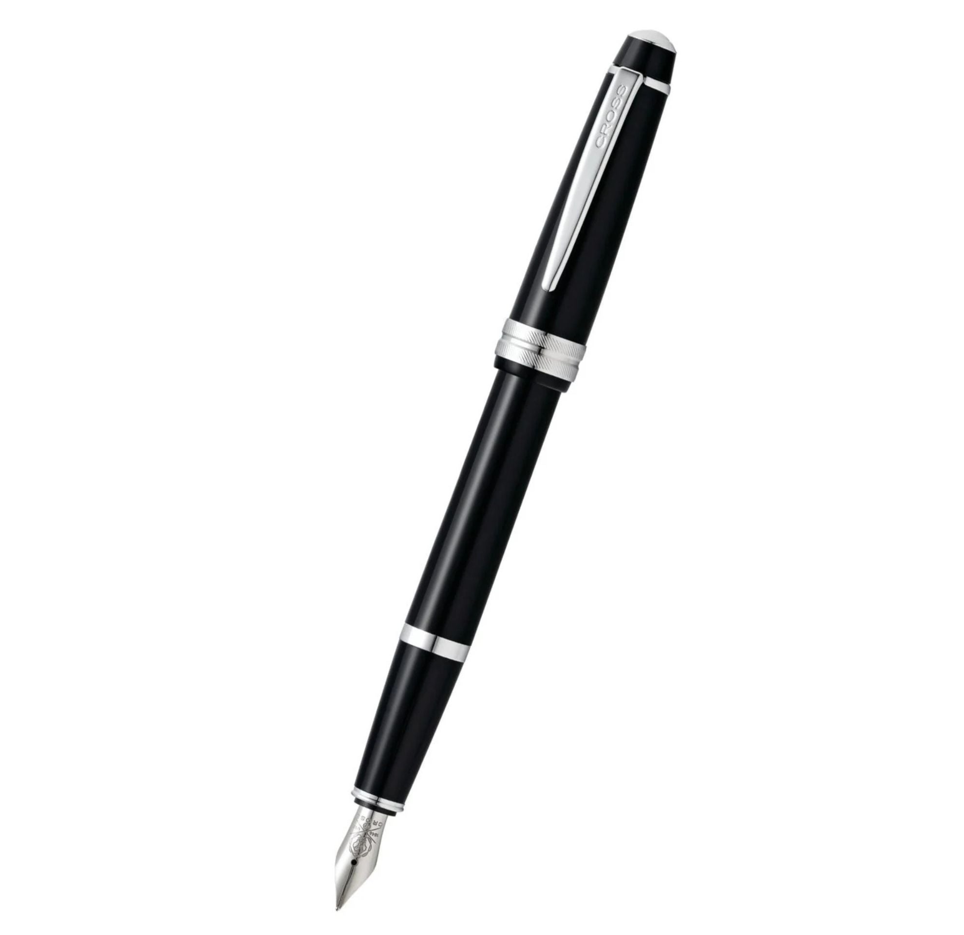 Cross Bailey Light Polished Black Resin Extra-Fine Nib Fountain Pen AT ...