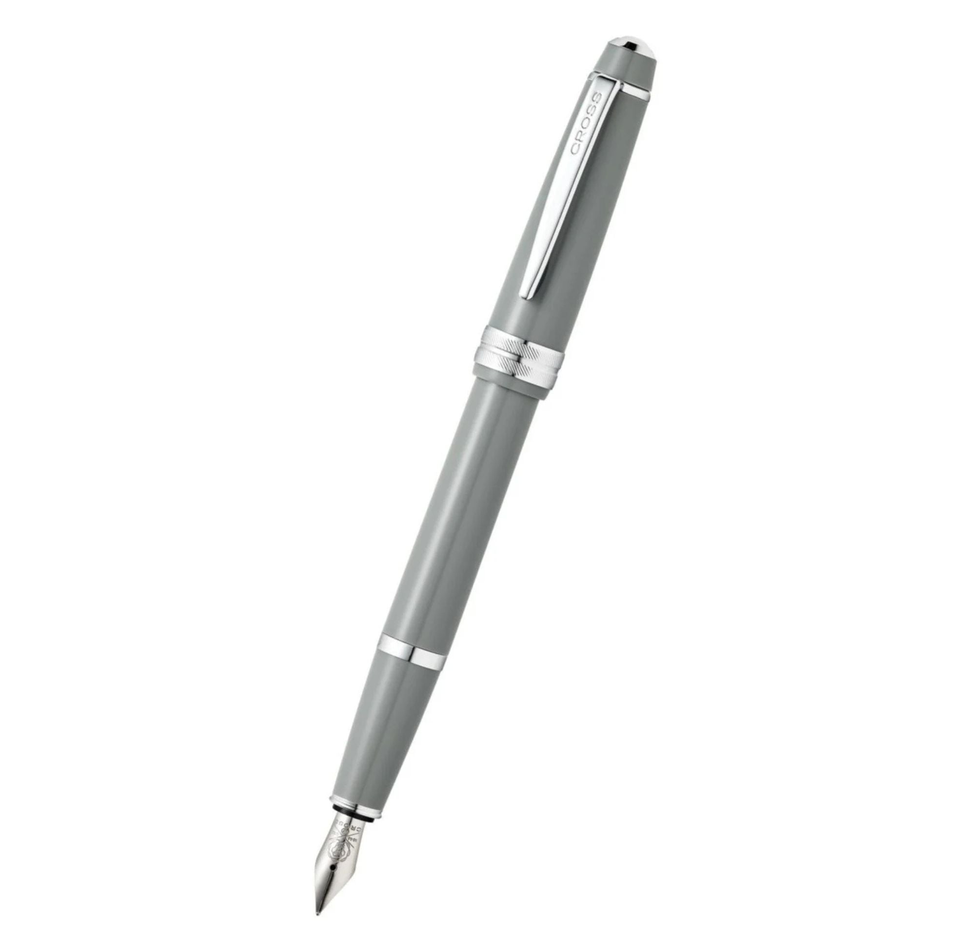 Cross Bailey Light Polished Gray Resin Extra-Fine Nib Fountain Pen AT0 ...